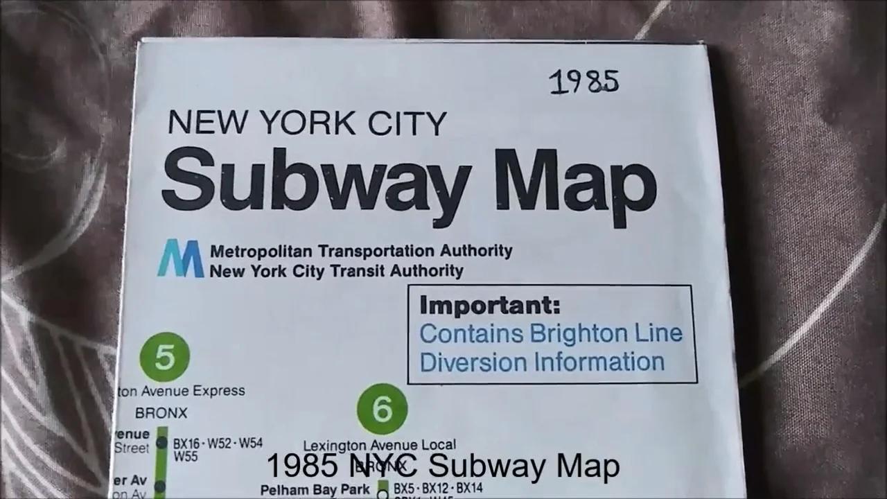 The 1985 NYC Subway Map