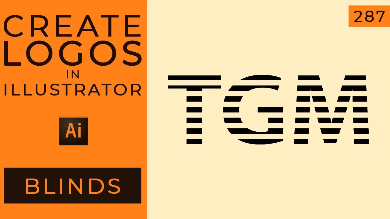 How to create a blinds logo design effect in Adobe Illustrator