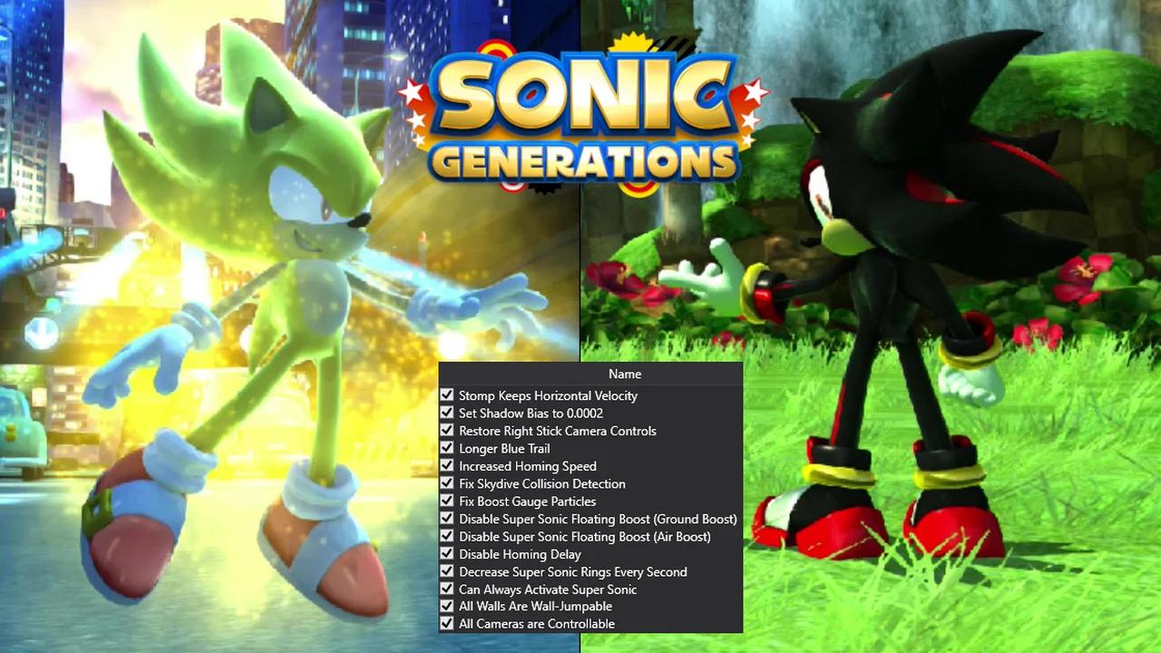 Sonic Generations but we've got special codes...