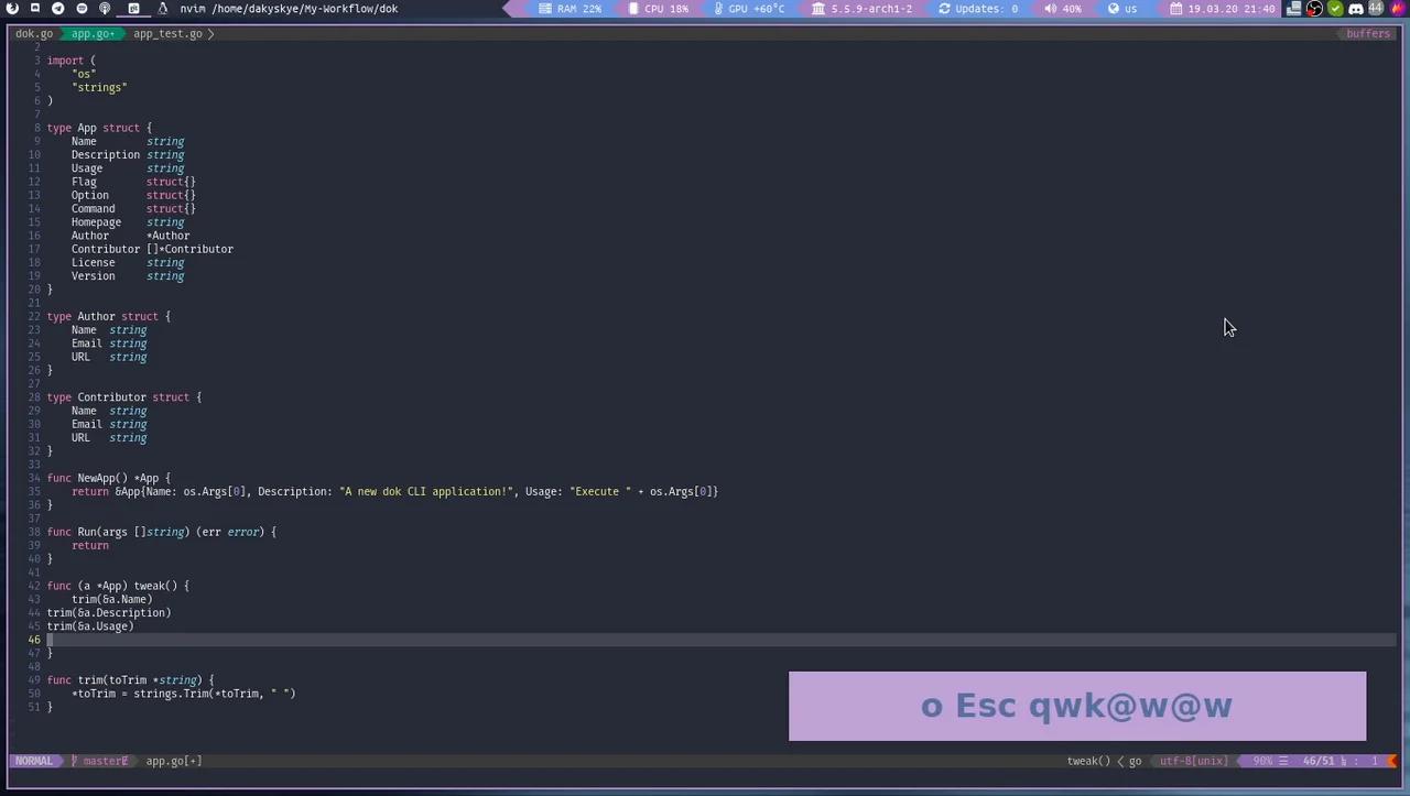 Playing with Vim macros