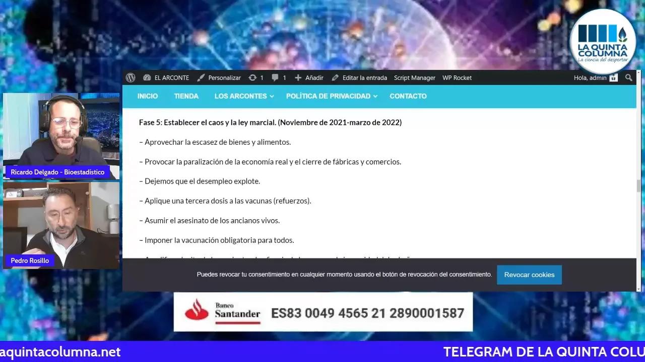 PEDRO ROSILLO, EL ARCONTE, VISITA LA QUINTA COLUMNA - PROGRAMA 216
