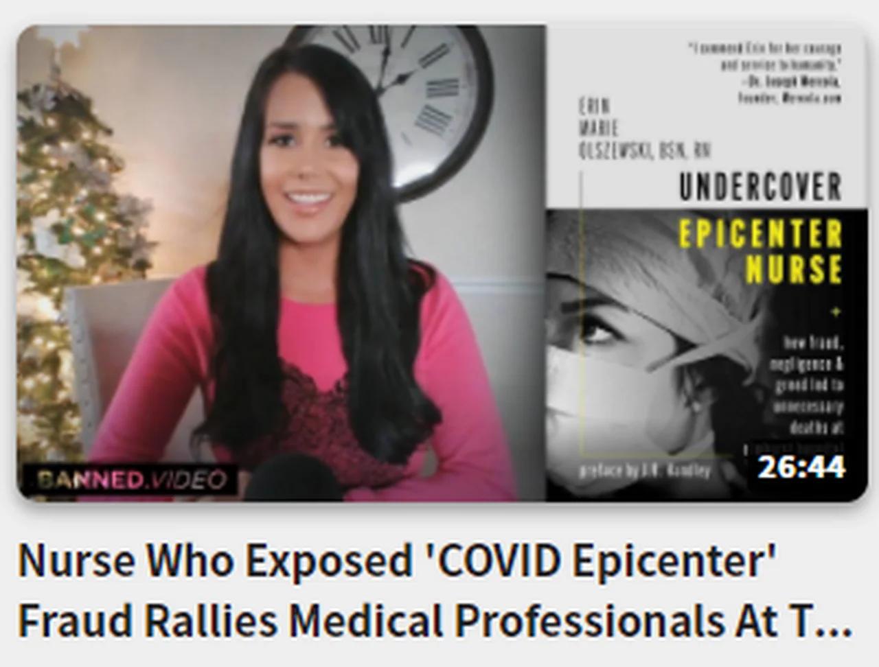 Nurse Who Exposed 'COVID Epicenter' Fraud Rallies Medical Professionals ...