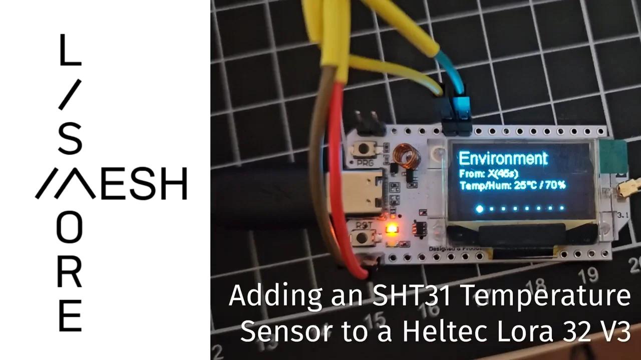 Connecting a Temperature Sensor to a Heltec Lora 32 v3