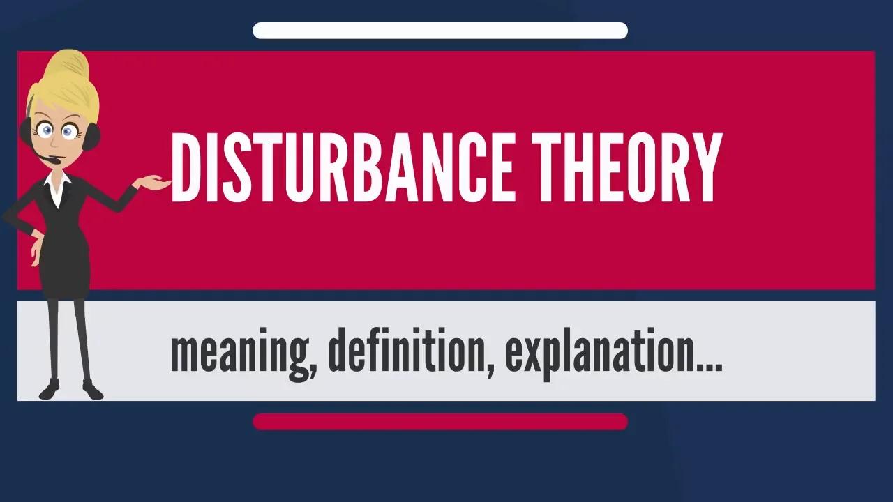 What is DISTURBANCE THEORY?