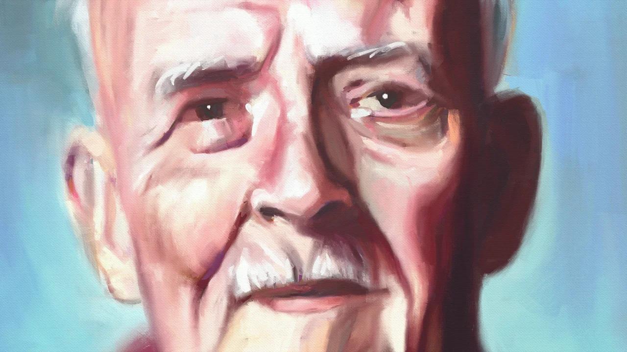 Milton Erickson digital portrait painting