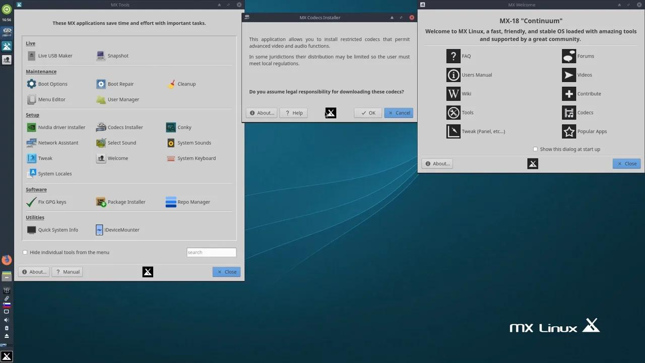 Quick glance and installation - MXLinux 18