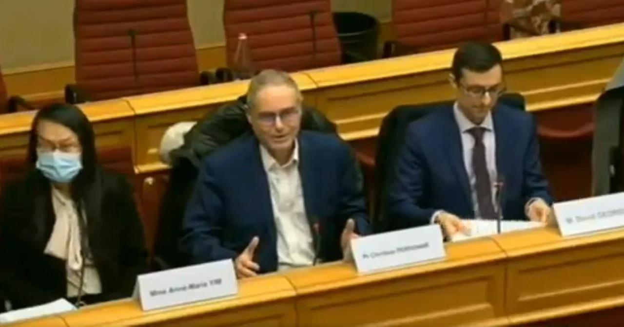 Le professeur Christian Perronne au parlement du luxembourg