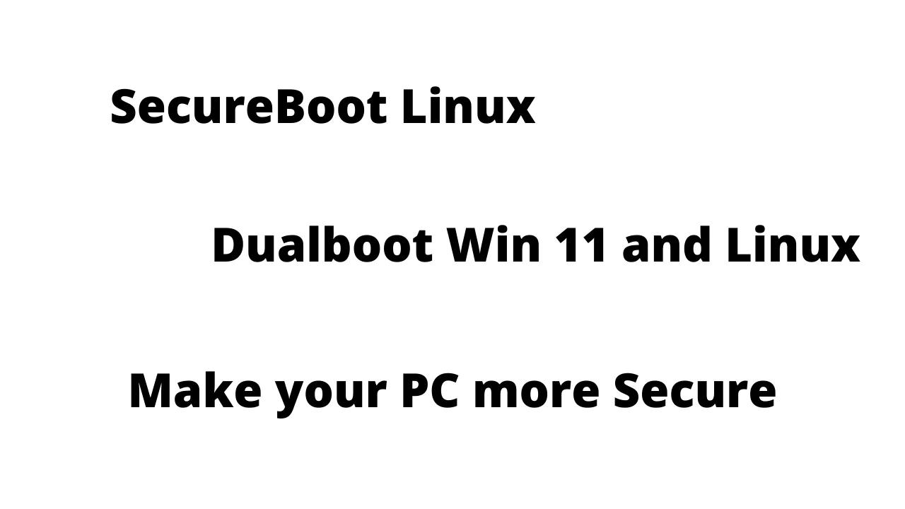 Enable secure boot on Linux | Dual boot Windows 11 and Linux