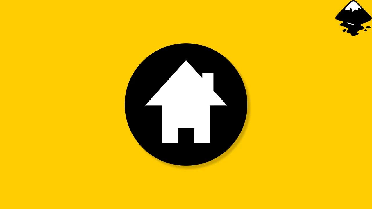 How to create a home icon in Inkscape
