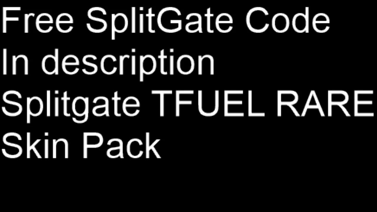 Free SplitGate Skin Code