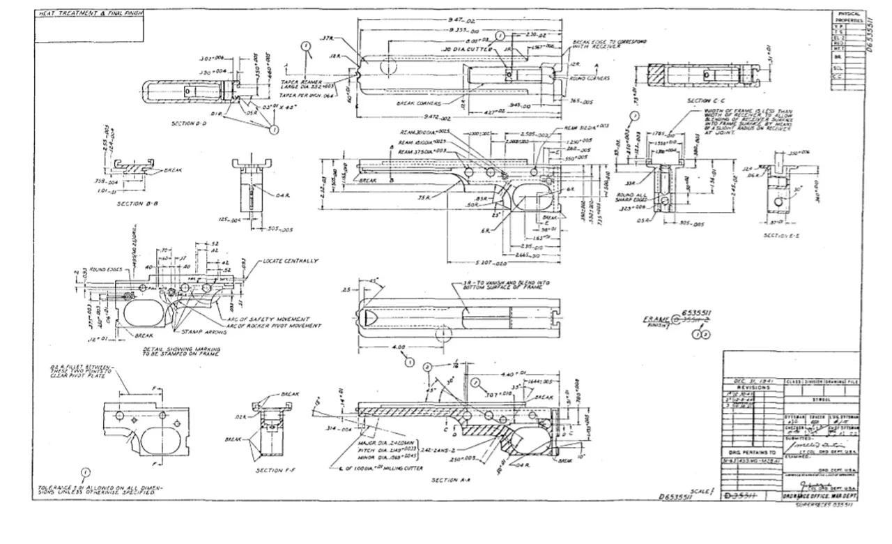 Thompson 1928 Technical Data Package