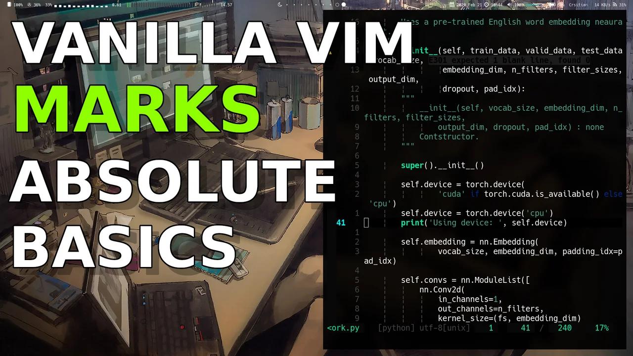 vim: Marks