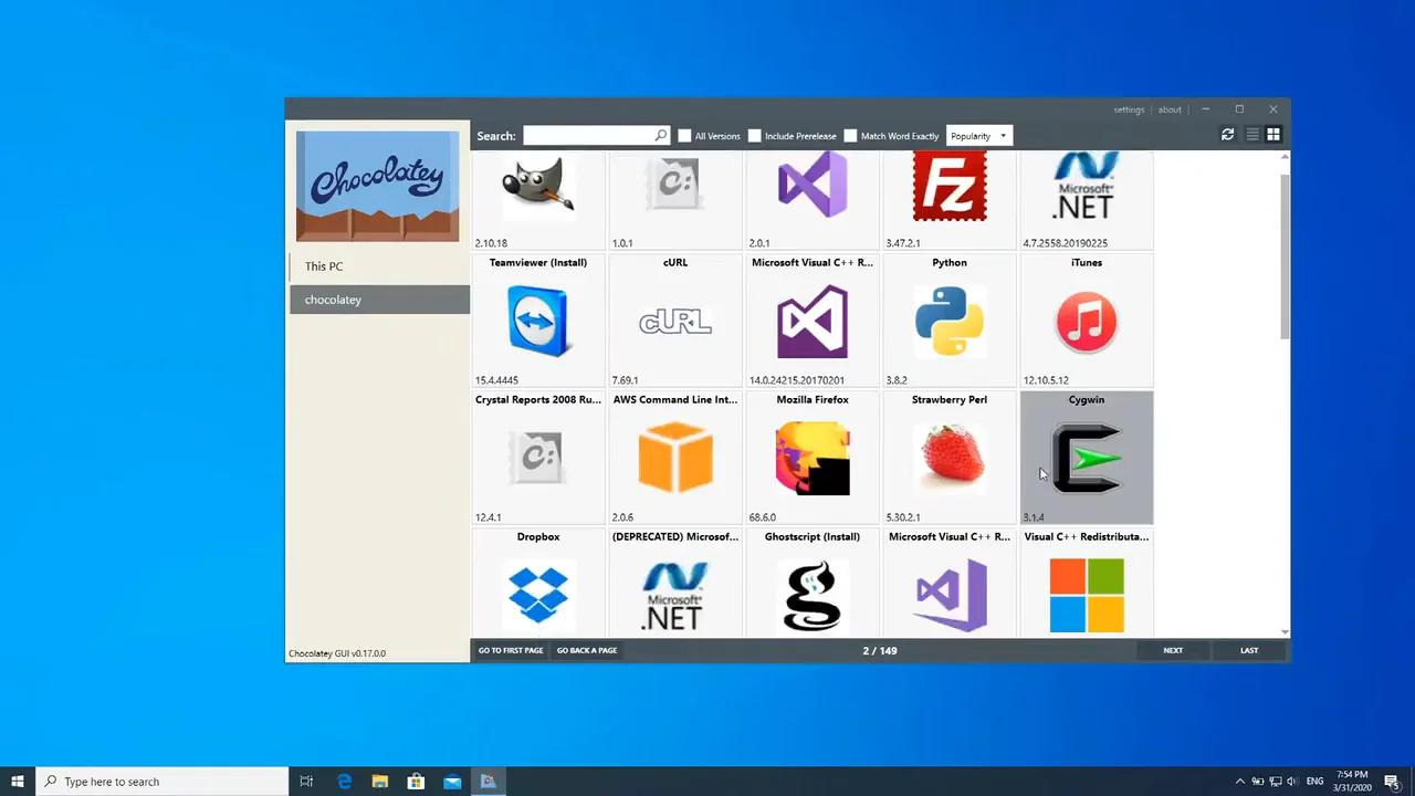 Packege manager for Windows: Chocolatey, Chocolatey GUI; REVIEW & INSTALL