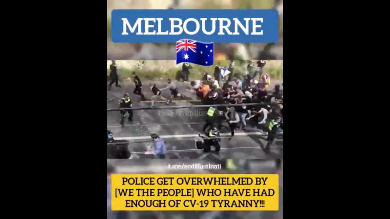 POLICE GET OVERWHELMED IN MELBOURNE