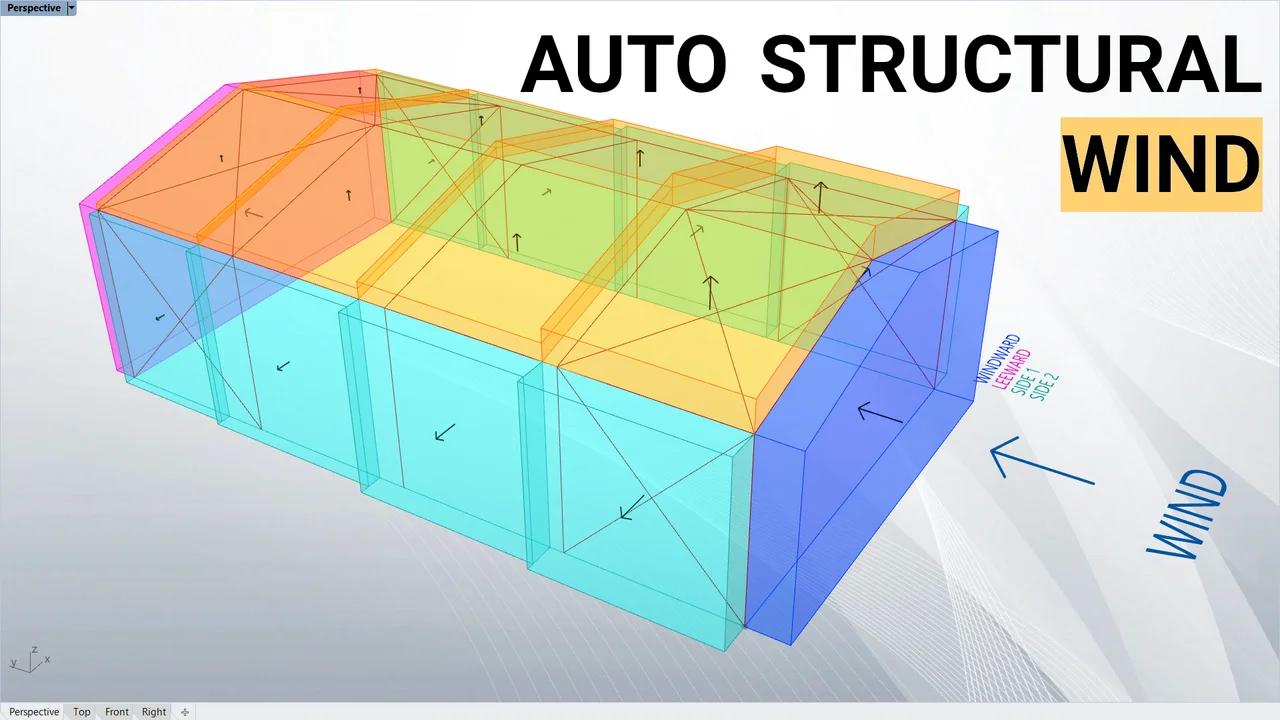 Auto Structural Wind. Generating wind zones, loads and effects automatically in real-time.
