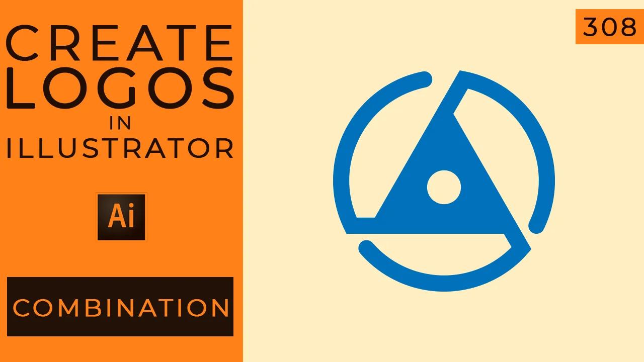 Combine simple shapes to create logo designs