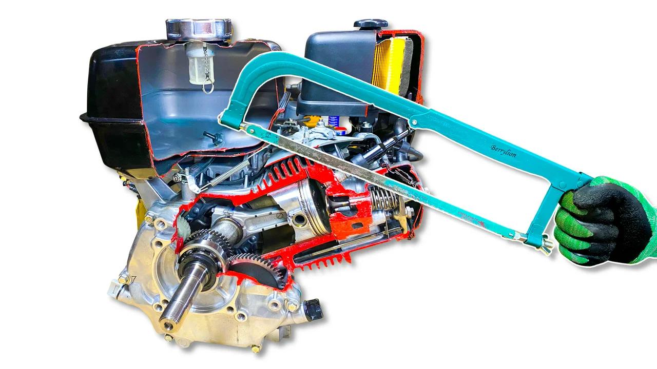 Machine Cutting - Inside View of Honda Machine