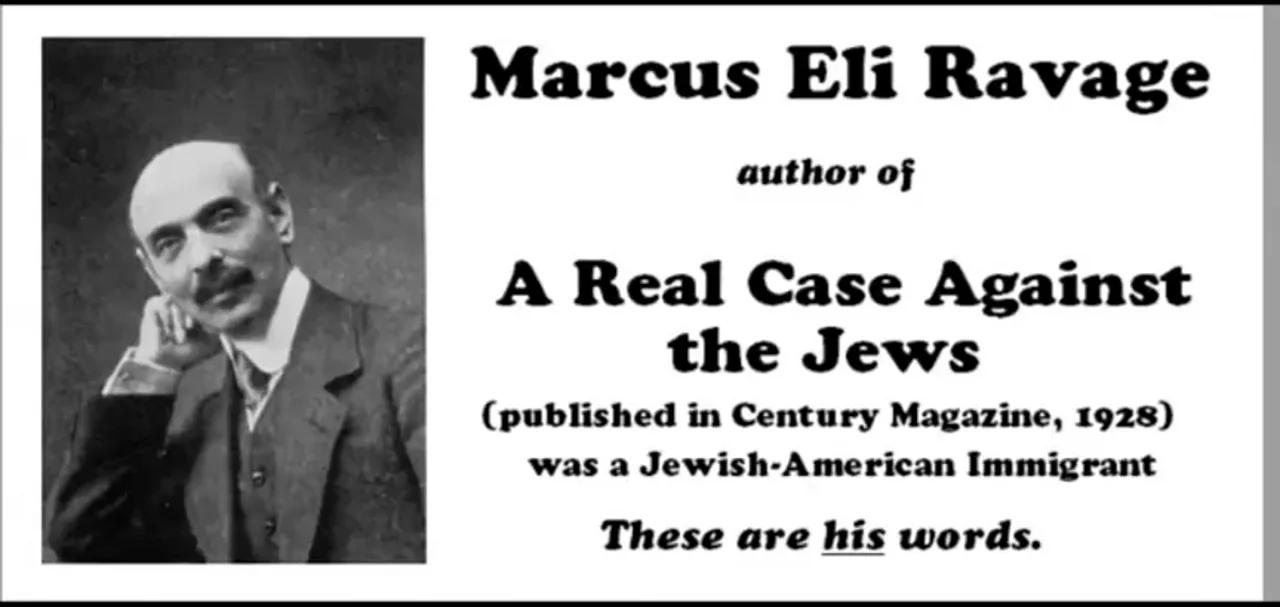 A Real Case Against The Jews by Marcus Eli Ravage