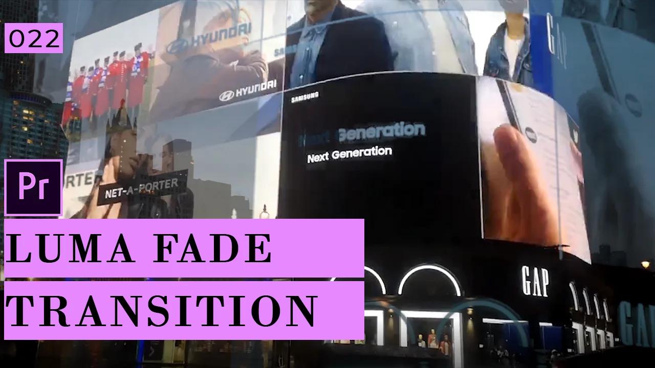 Luma Fade Transition in Premiere Pro