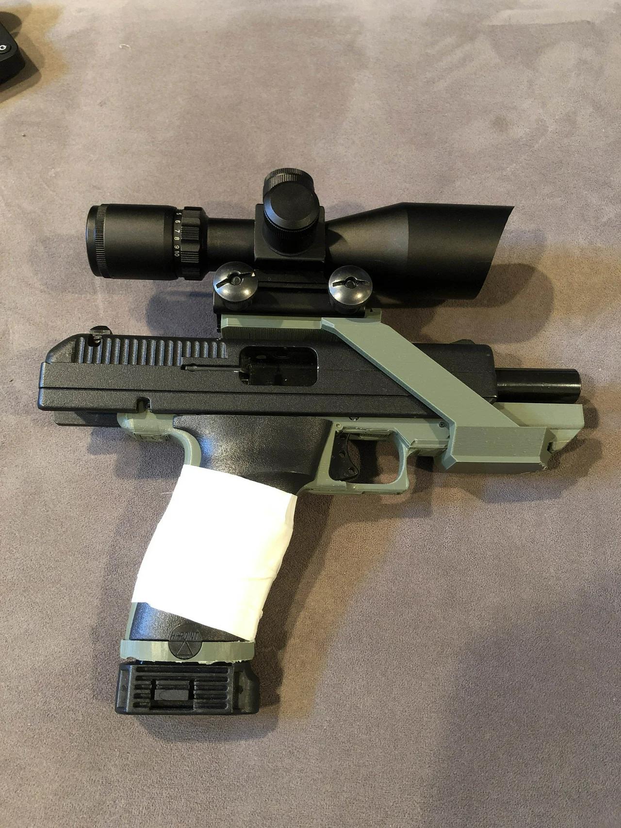 The Big Point (3D Printable 40sw/45acp Hi Point Frame)