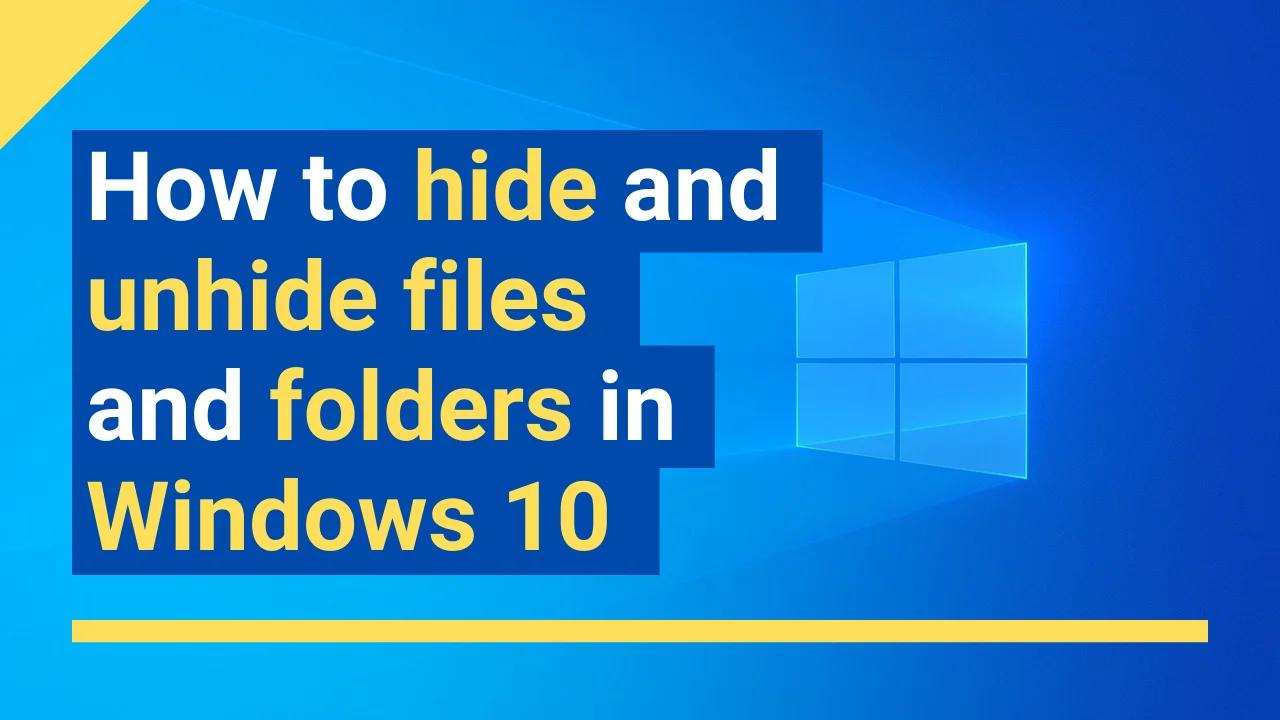 How To Hide Files And Folders In Windows 10 Using Cmd Command Prompt