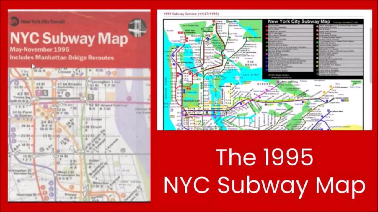 The 1995 NYC Subway Map (2 Versions)