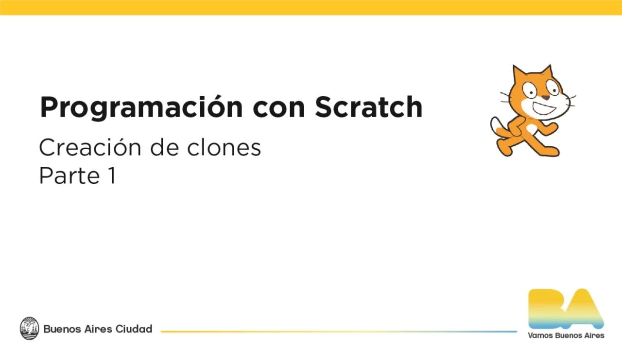 Programación con Scratch- Creación de clones. Parte 1