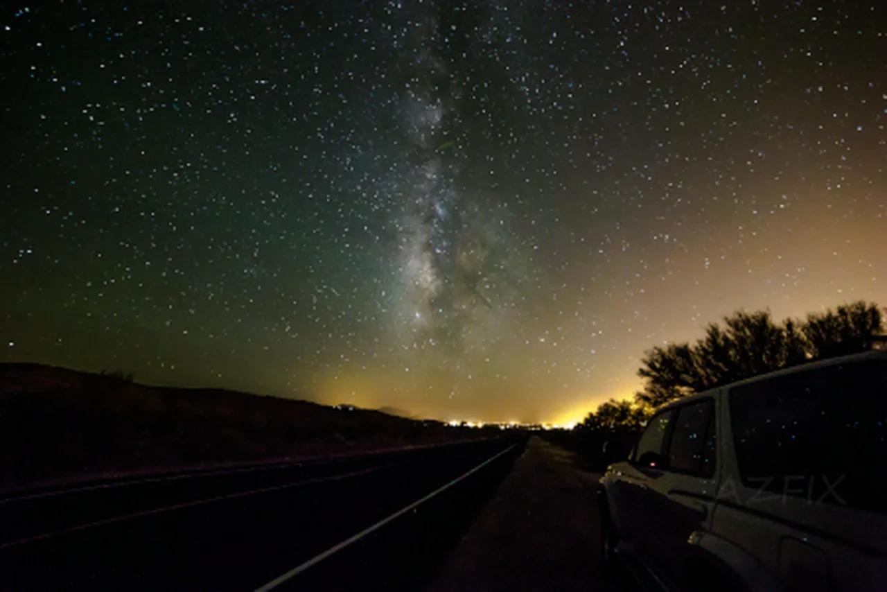 Dark Sky --- Star reflections in my window