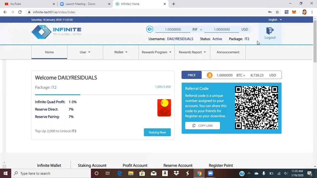 Infinite Tech - How To Manually Enroll A New Affiliate In Your Back Office - TUTORIAL DEMO
