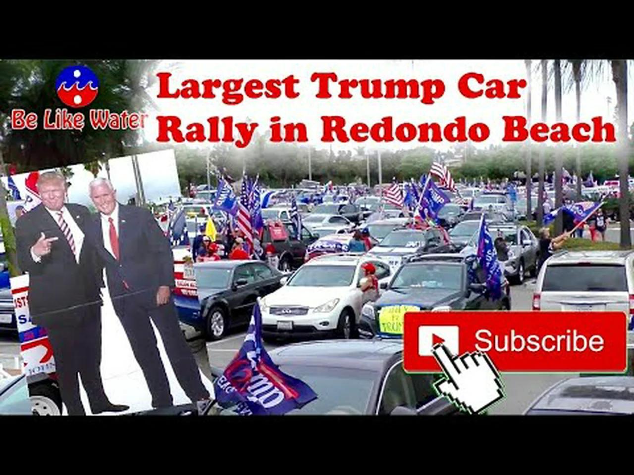 Largest Trump Car Rally in Redondo Beach