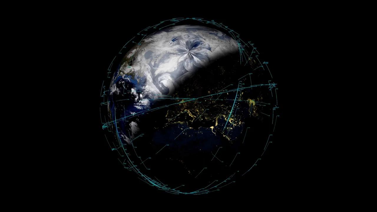 SpaceX Starlink Constellation Orbit Visualization