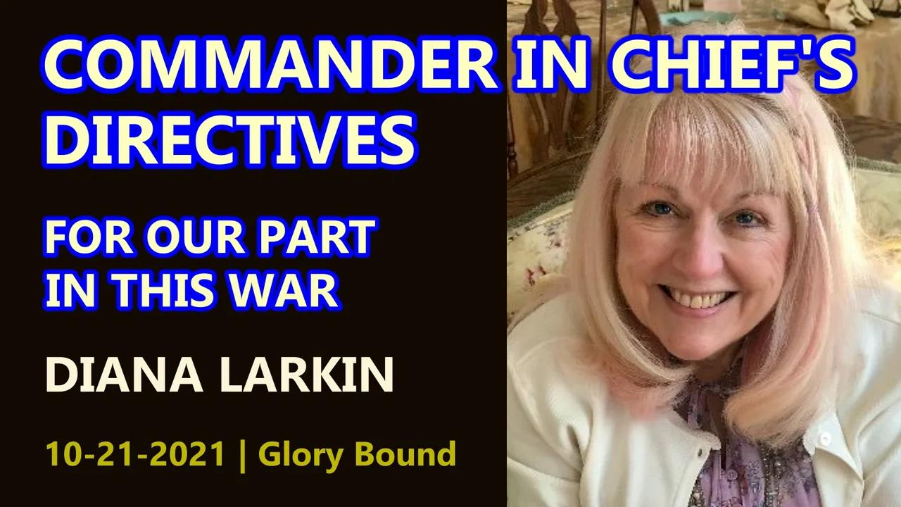 Diana Larkin: Commander in Chief's Directives for Our Part in This War ...
