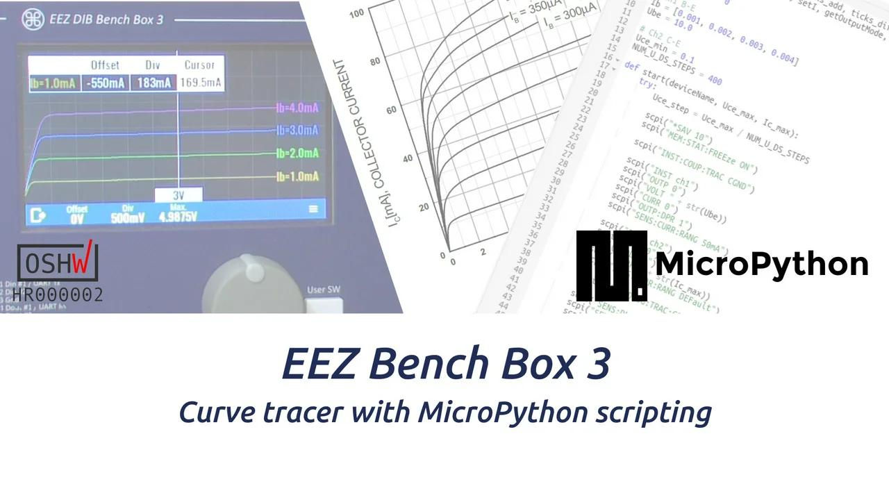 EEZ BB3 as simple curve tracer with MicroPython