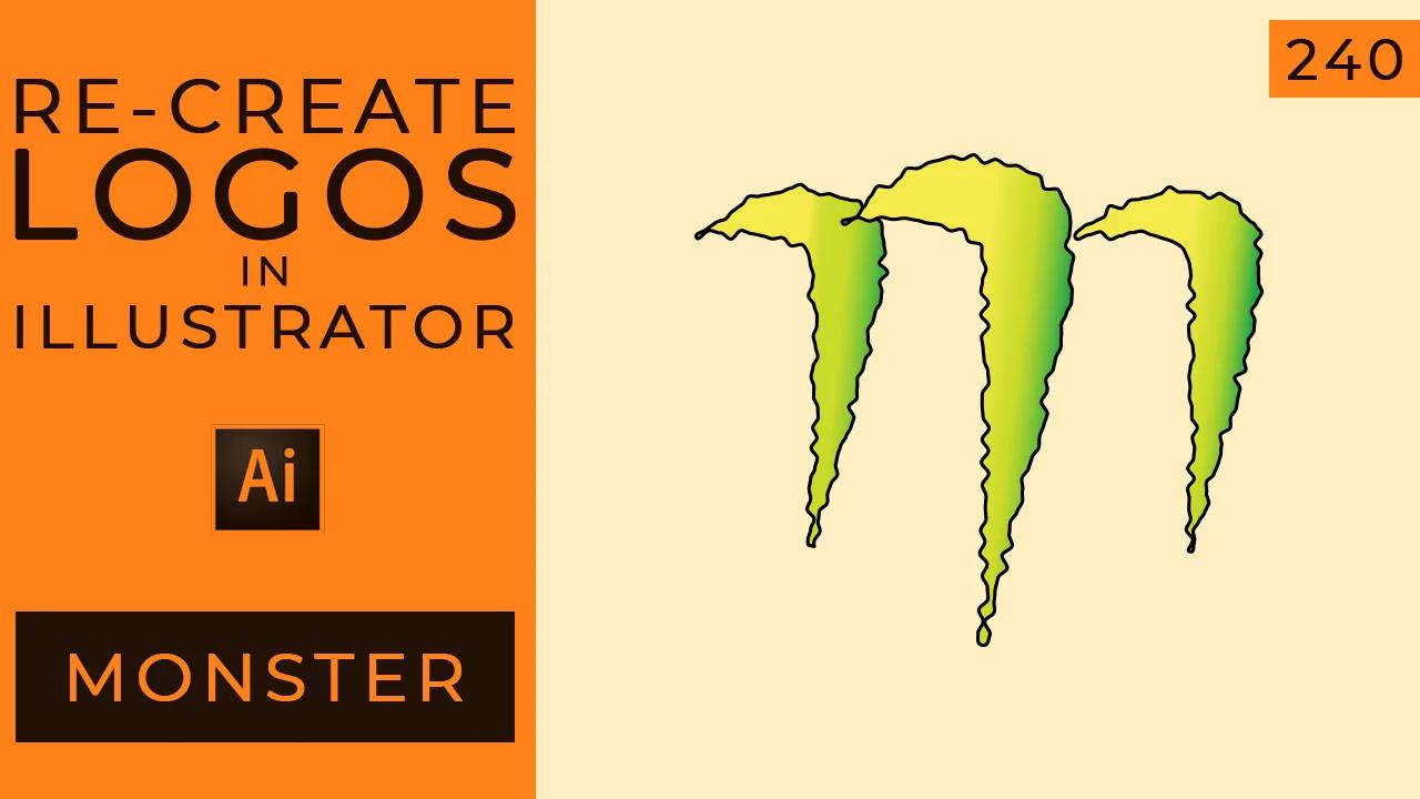 Re-create the Monster logo effect in Adobe Illustrator