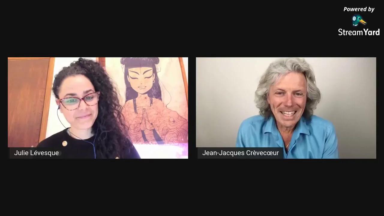 Jean-Jacques Crèvecœur interviewé par la journaliste Julie Lévesque à propos des vaccins… (15 ...