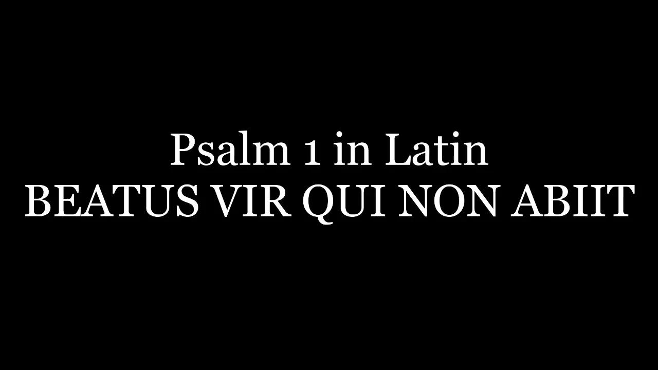 Psalm 1 in Latin