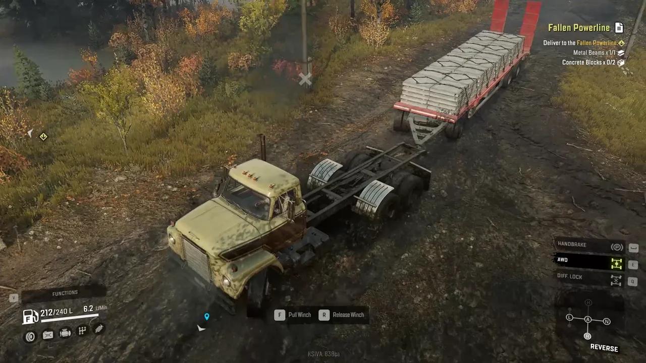 SnowRunner - 4.2 Fallen Powerline - Deliver to the Fallen powerline ...