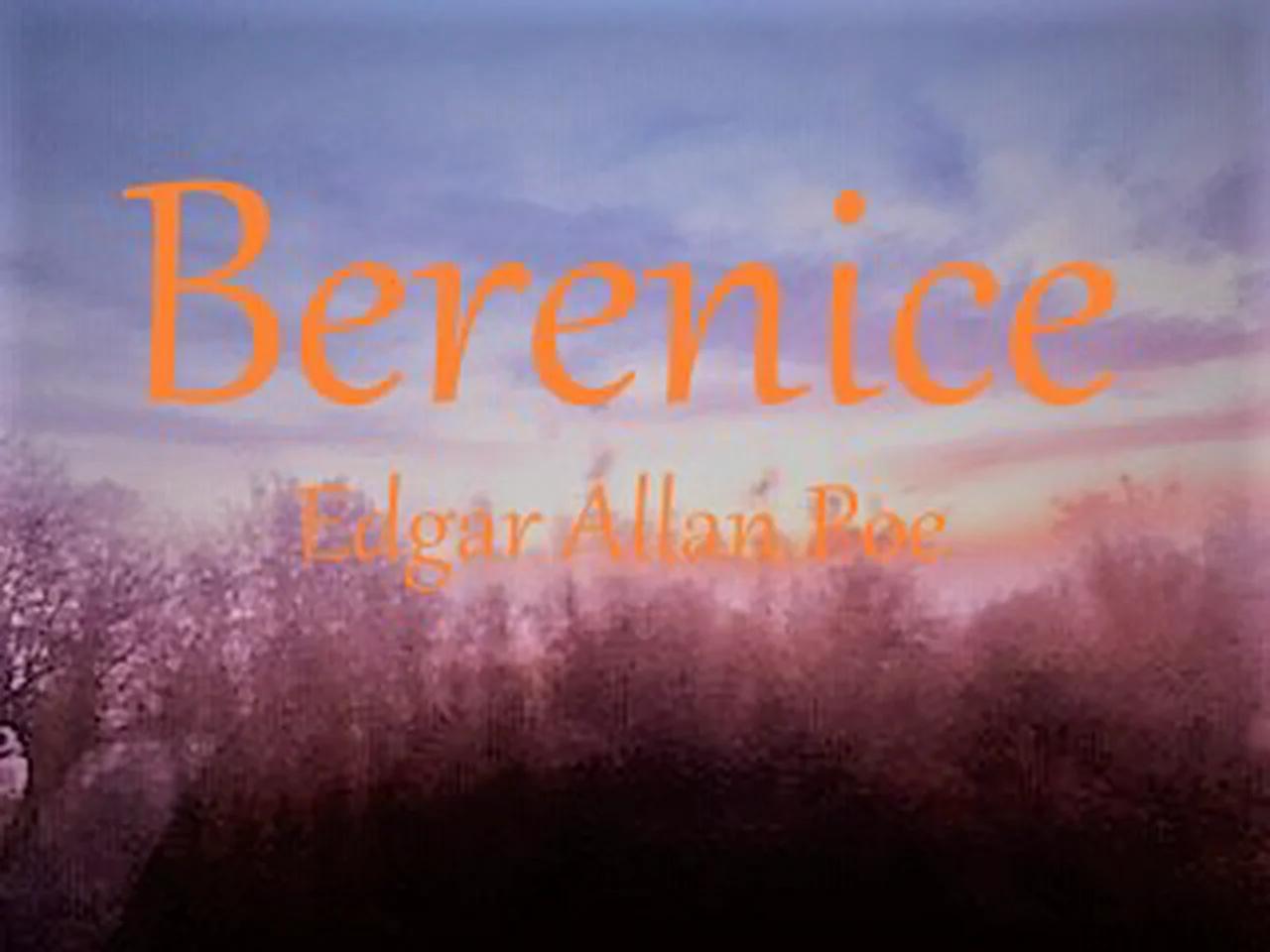 Berenice,Edgar Allan Poe