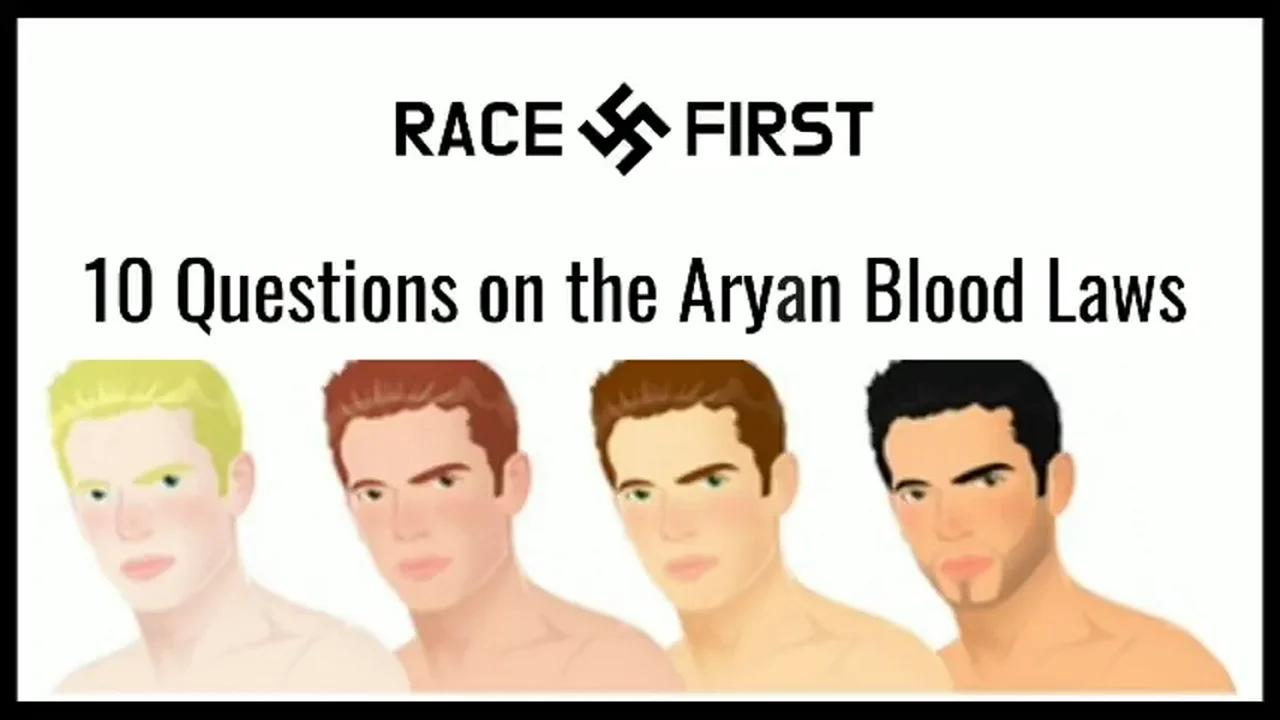 10 Questions on the Aryan Blood Laws by Black Sun Media