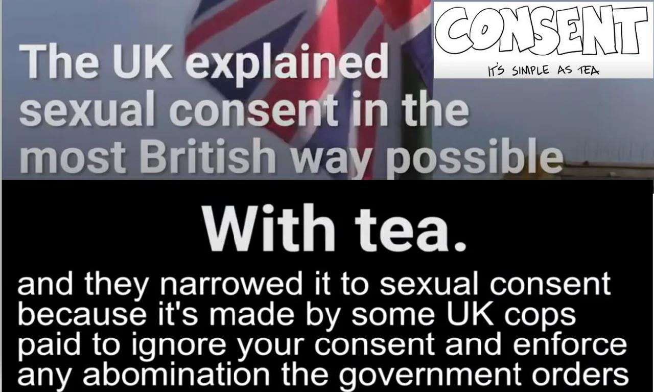 CONSENT - Its as Easy as Tea! UK Cartoon Spoofing Vaxx Mandates