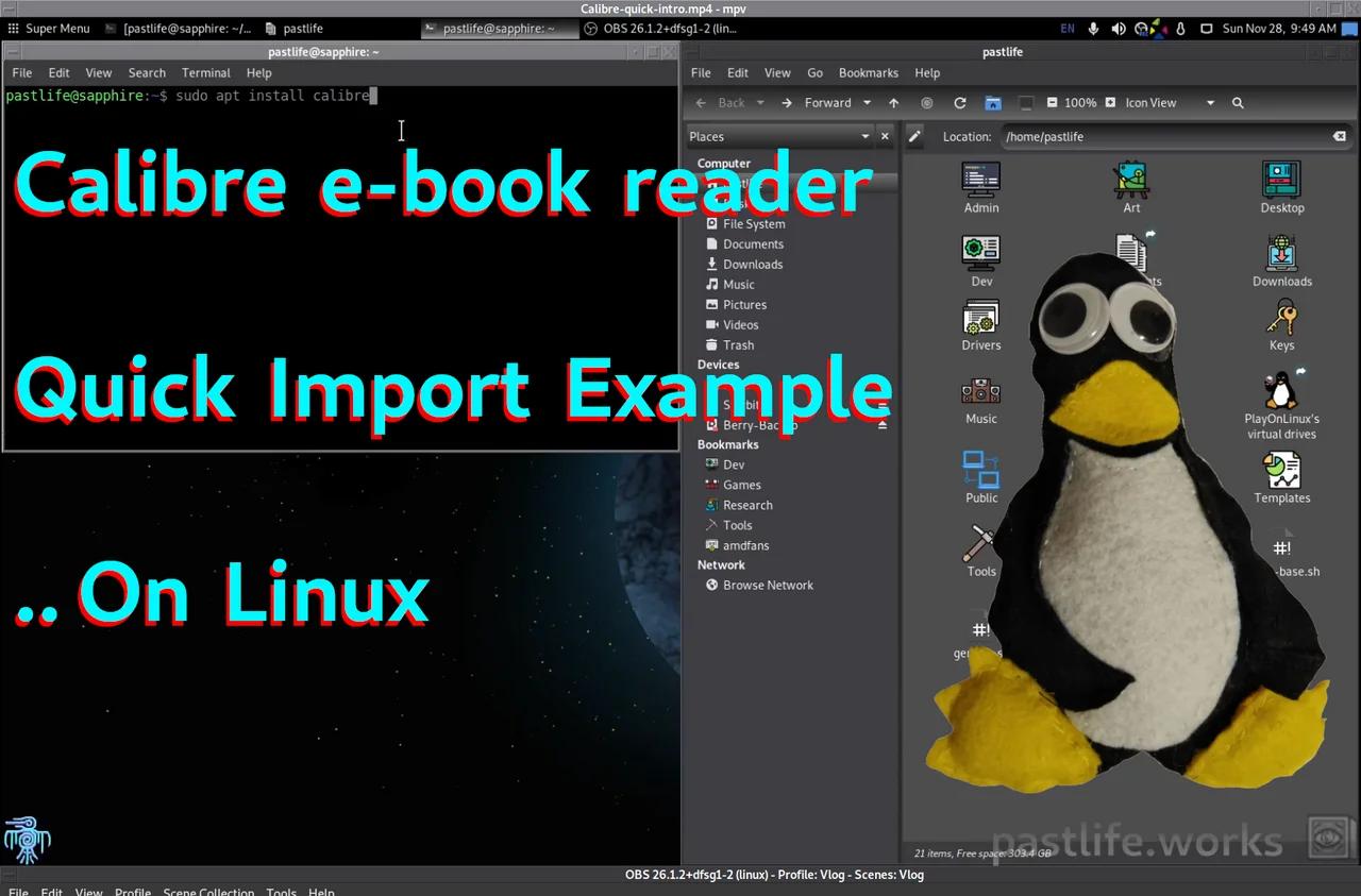 Importing books into Calibre book reader