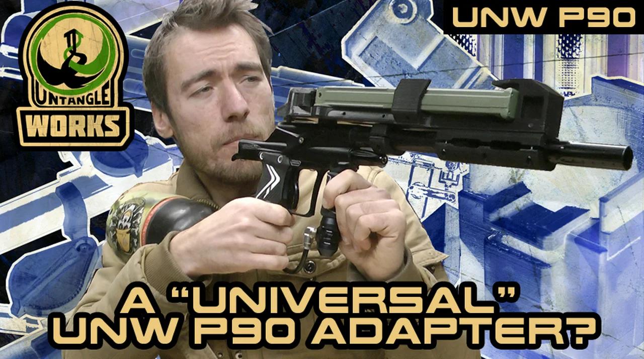 UNW P90 EGO8 adapter. a concept for a universal UNW P90 mag fed adapter