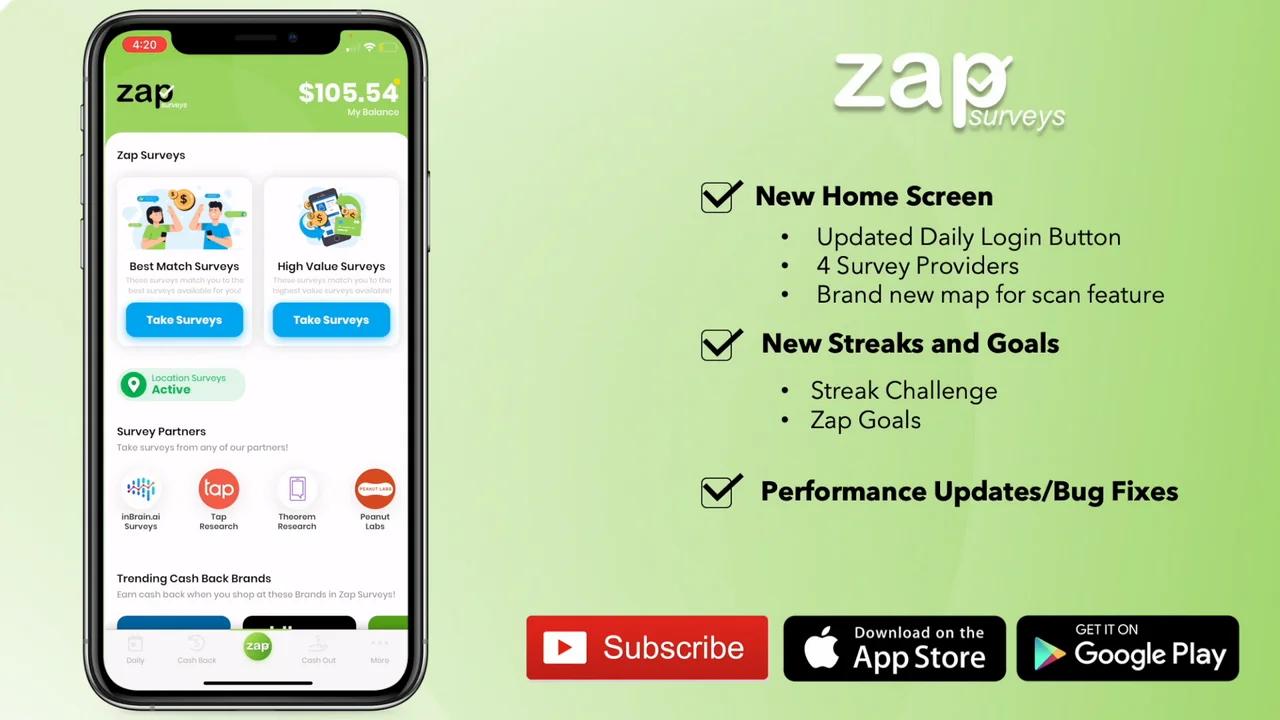 New Version Zap Surveys App 3.0 Free 6.25$ PayPal Cash! Easy Money!