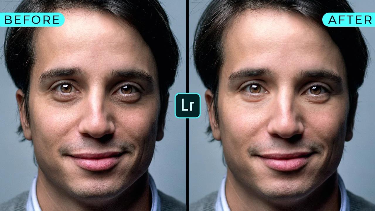 How to fix dark circles under eyes in Adobe Lightroom