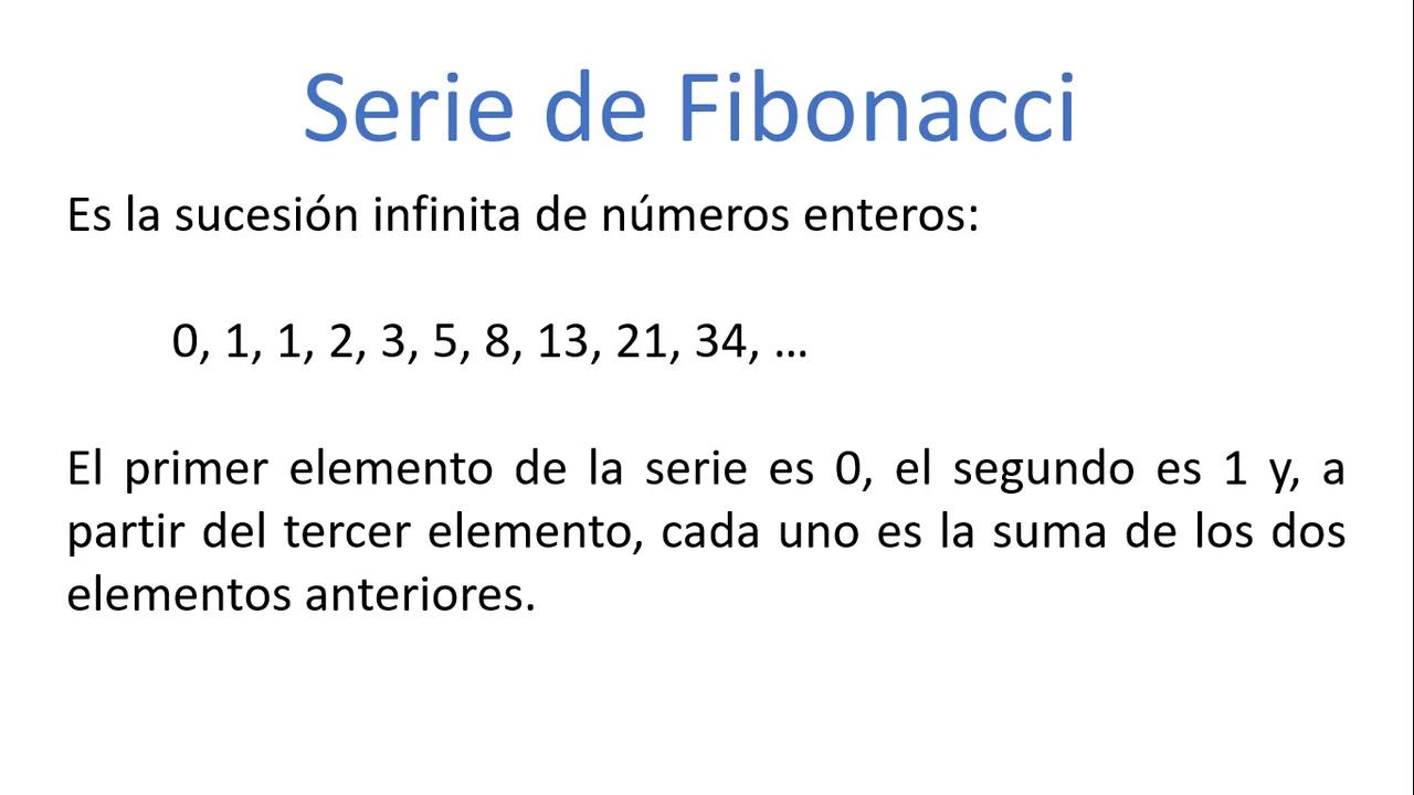 Serie de Fibonacci