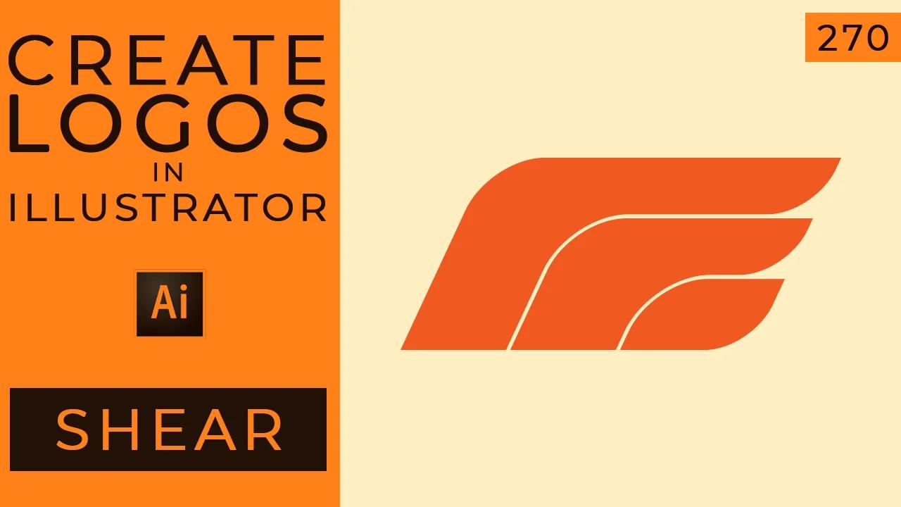 How to create logo designs using the Shear Tool in Adobe Illustrator