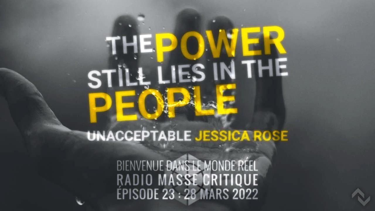 "The Power Still Lies in the People" – Dr. Jessica Rose, PhD, MSc., BSc ...