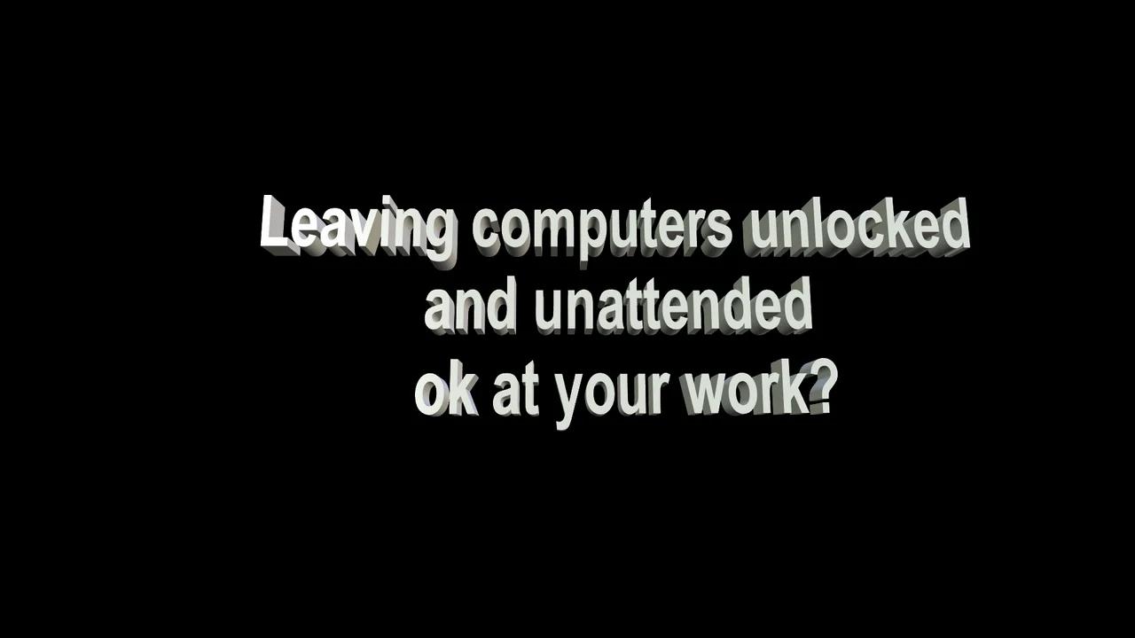 Do you leave computers unlocked at your office? What if you handle PII ...