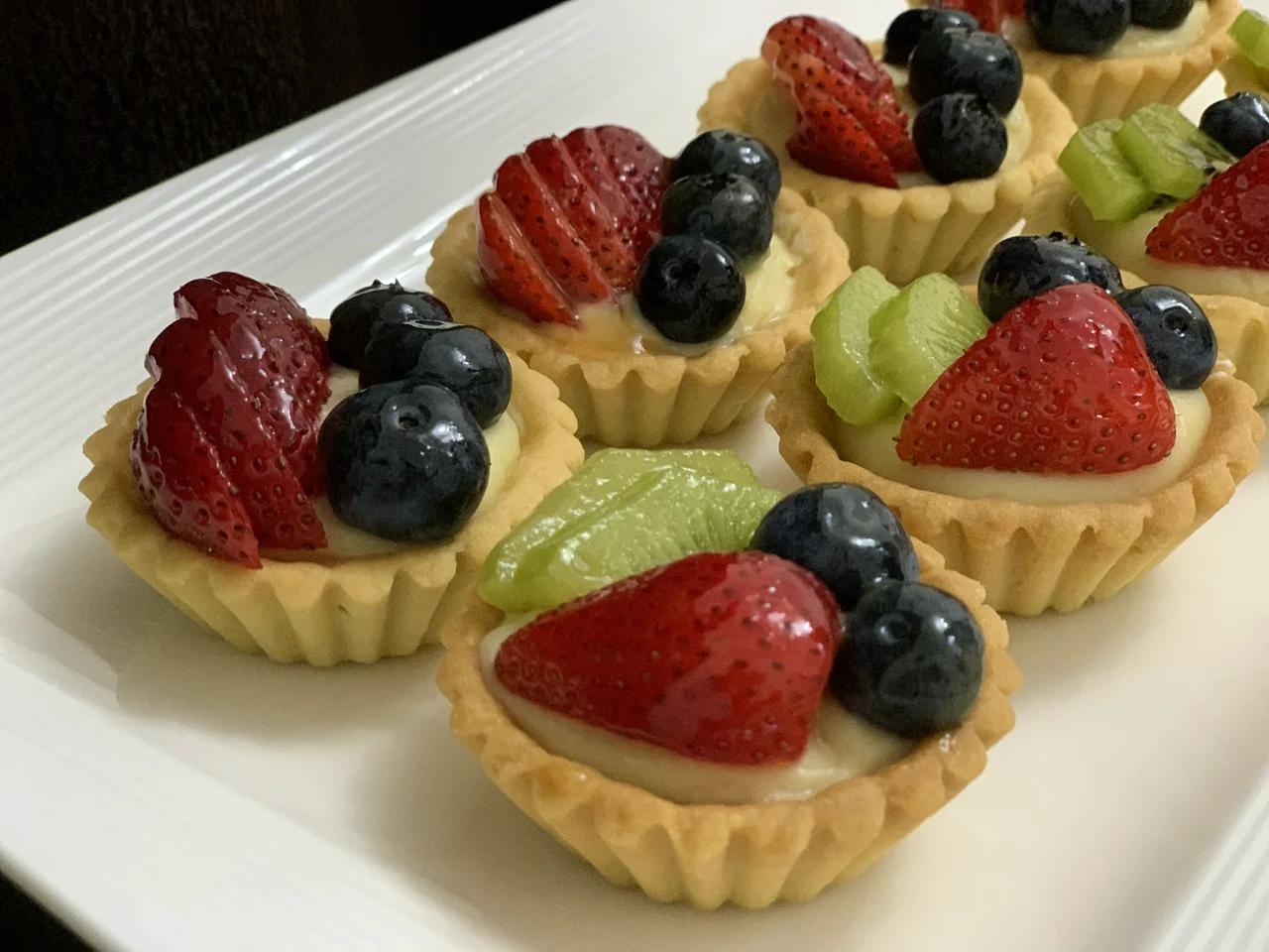 BEST Mini Fruit Tarts | Tart Buah | Sweet Pastry Crust | Tart Shell ...