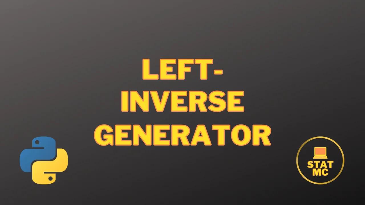 Left-inverse method(Theory, example and application in Python)